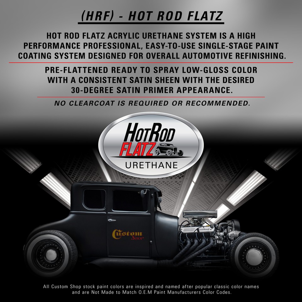 HOT ROD FLATZ Blood Red Quart Kit URETHANE Flat Auto Car Paint Kit | eBay