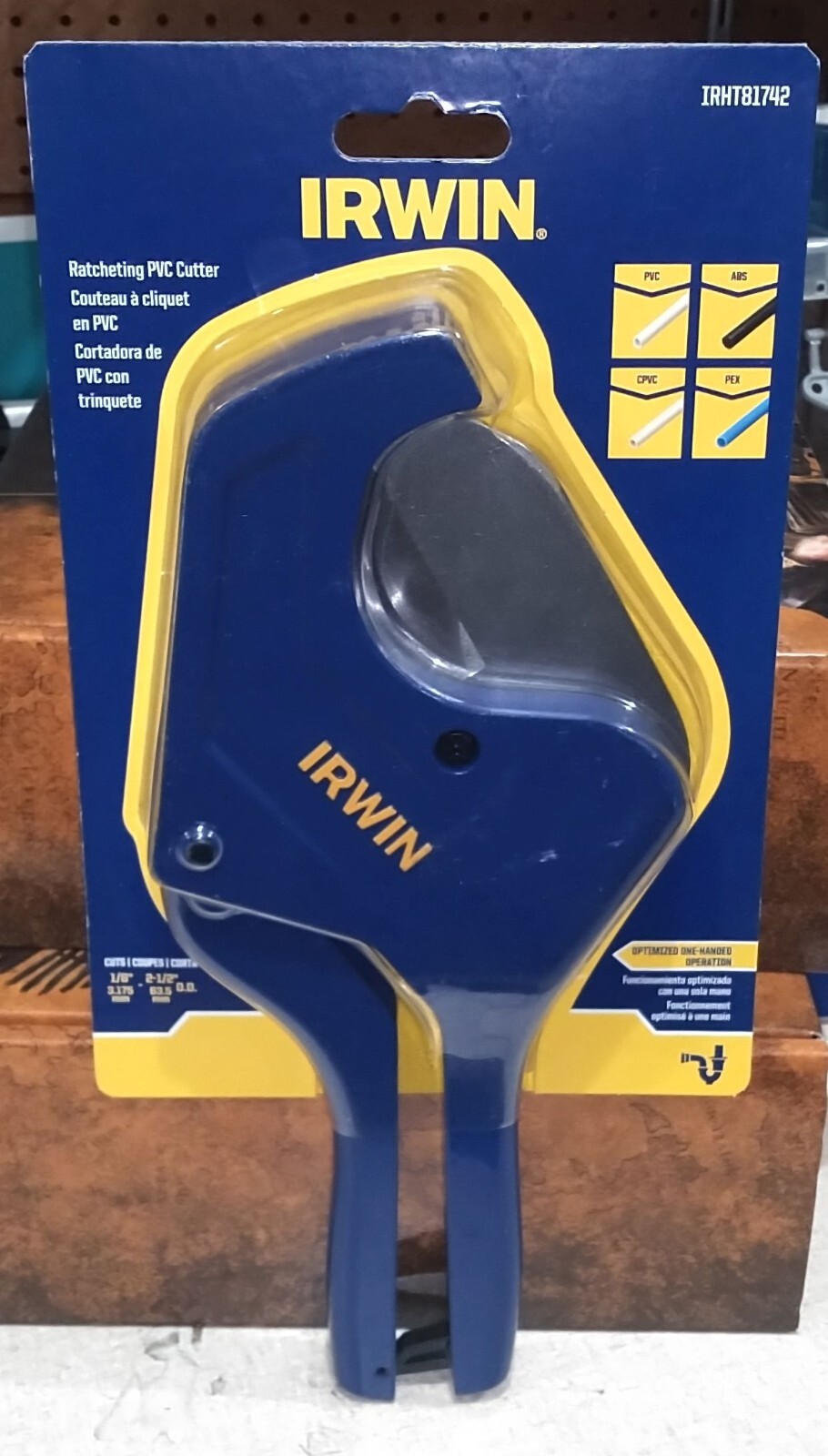 IRWIN 2.5" Ratcheting Multipurpose Cutter PVC PEX Irht81742 ...