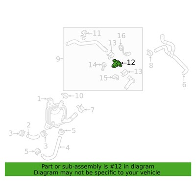 Genuine OEM Water Control Valve For Toyota RAV4 2.5 L4 2019-2023 ...