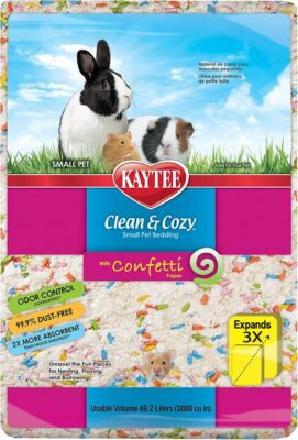 Kaytee Clean and Cozy Confetti Paper Small Pet Bedding Odor Control 49. ...