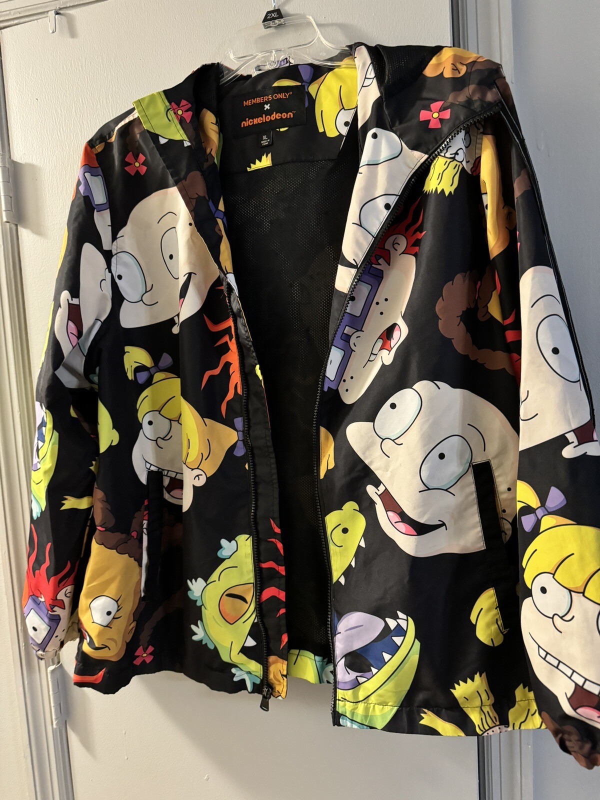 Rugrats Nickelodeon Members Only X Jacket Adult XL wi… - Gem