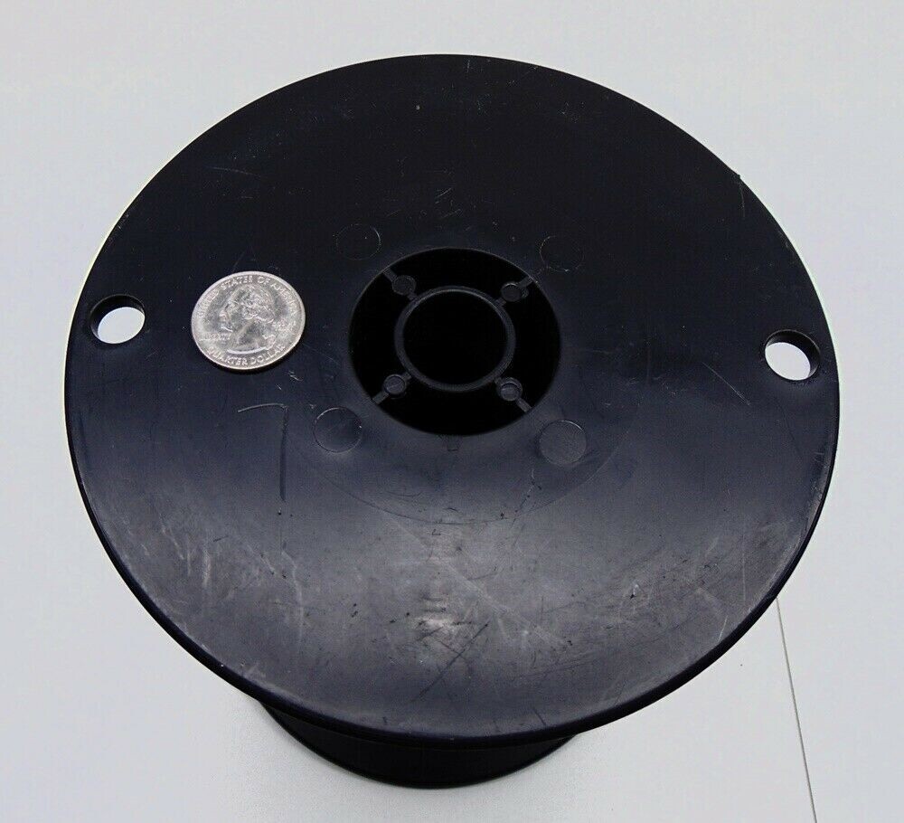 One (1) Large Empty Black Plastic Spool for Chain Cable Wire Paracord 6 ...
