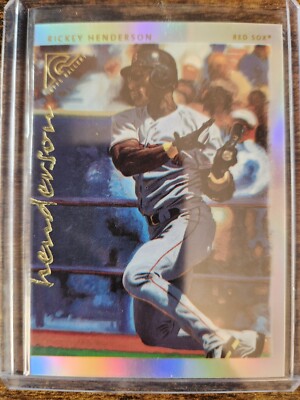 2003 Topps Gallery Rickey Henderson Artist Proof #73 Boston Red Sox HOF ...