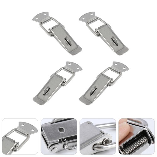 4 Pcs Spring Buckle Latch Buckles Lock Repair Tool Lockable Tension ...