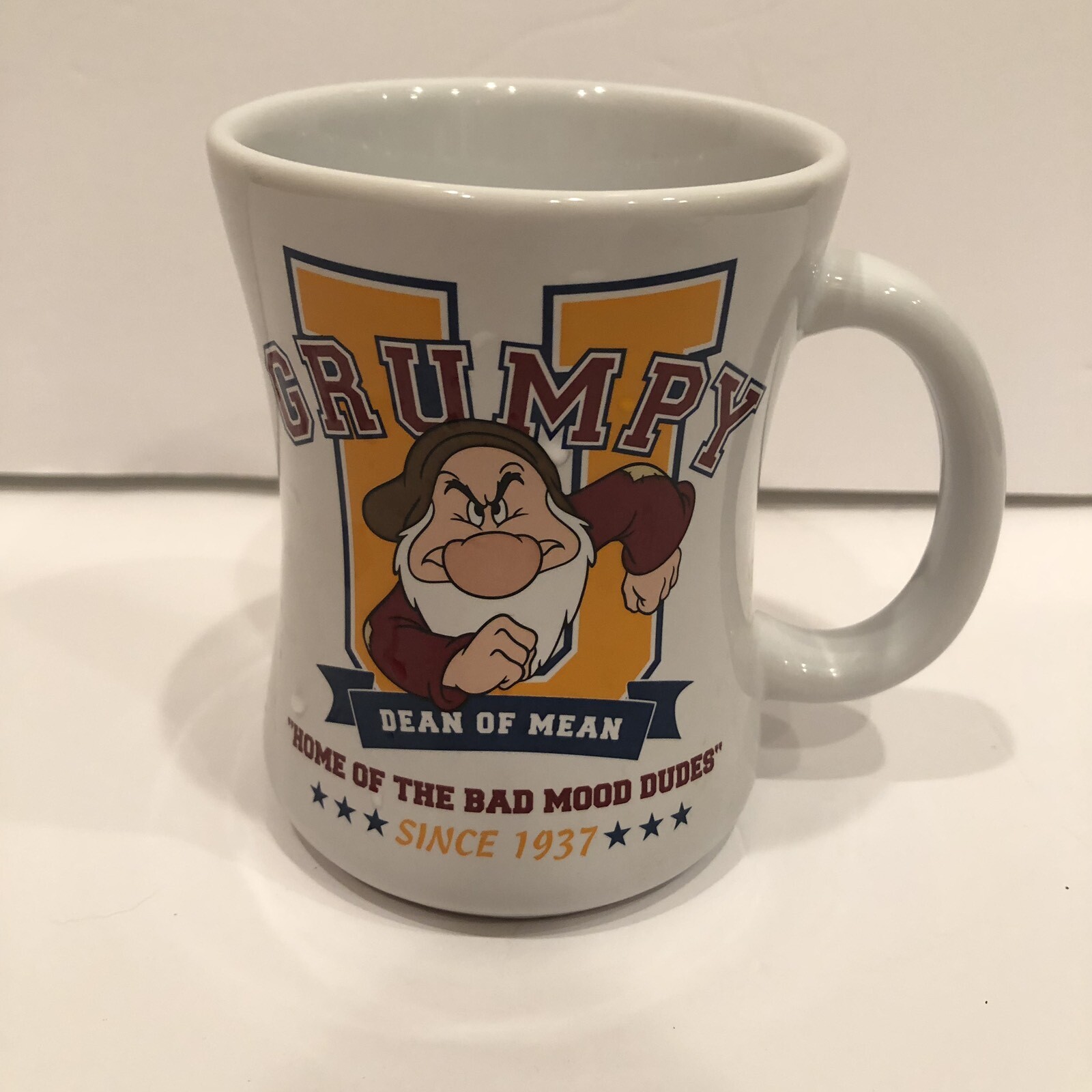Disney Store Grumpy U Dean Mean Home of the Bad Mood Dudes Coffee Mug ...