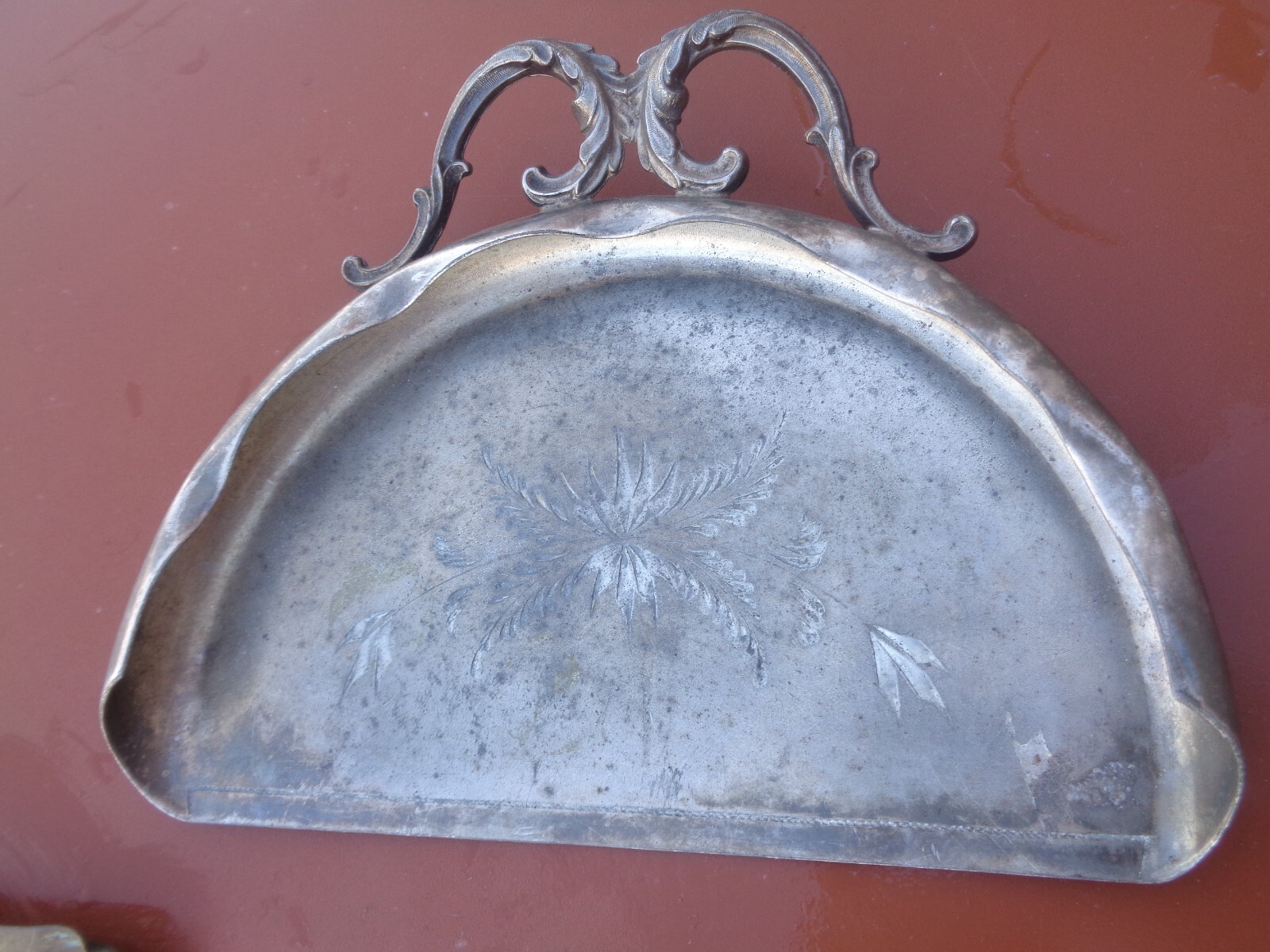 Antique Vintage Poole Silver Co. 851 Butler Dust Pan Crumb Catcher ...