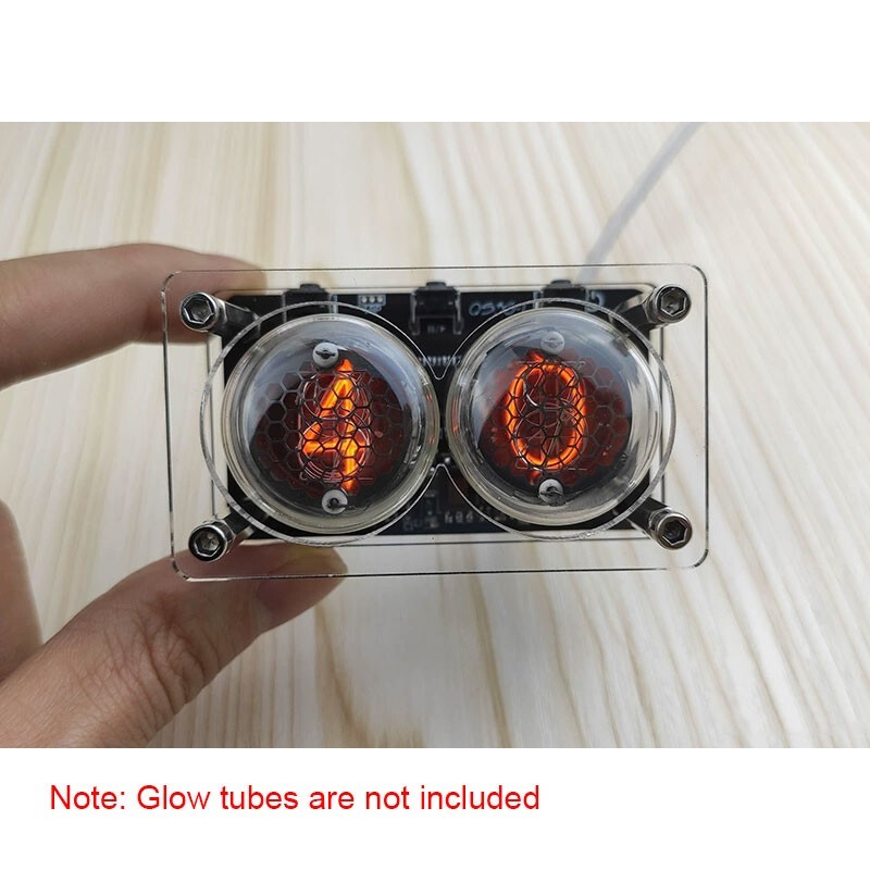Nixie Tube Timer Acrylic Base 5V for QS30 Glow Tube 2-bit 99-second ...