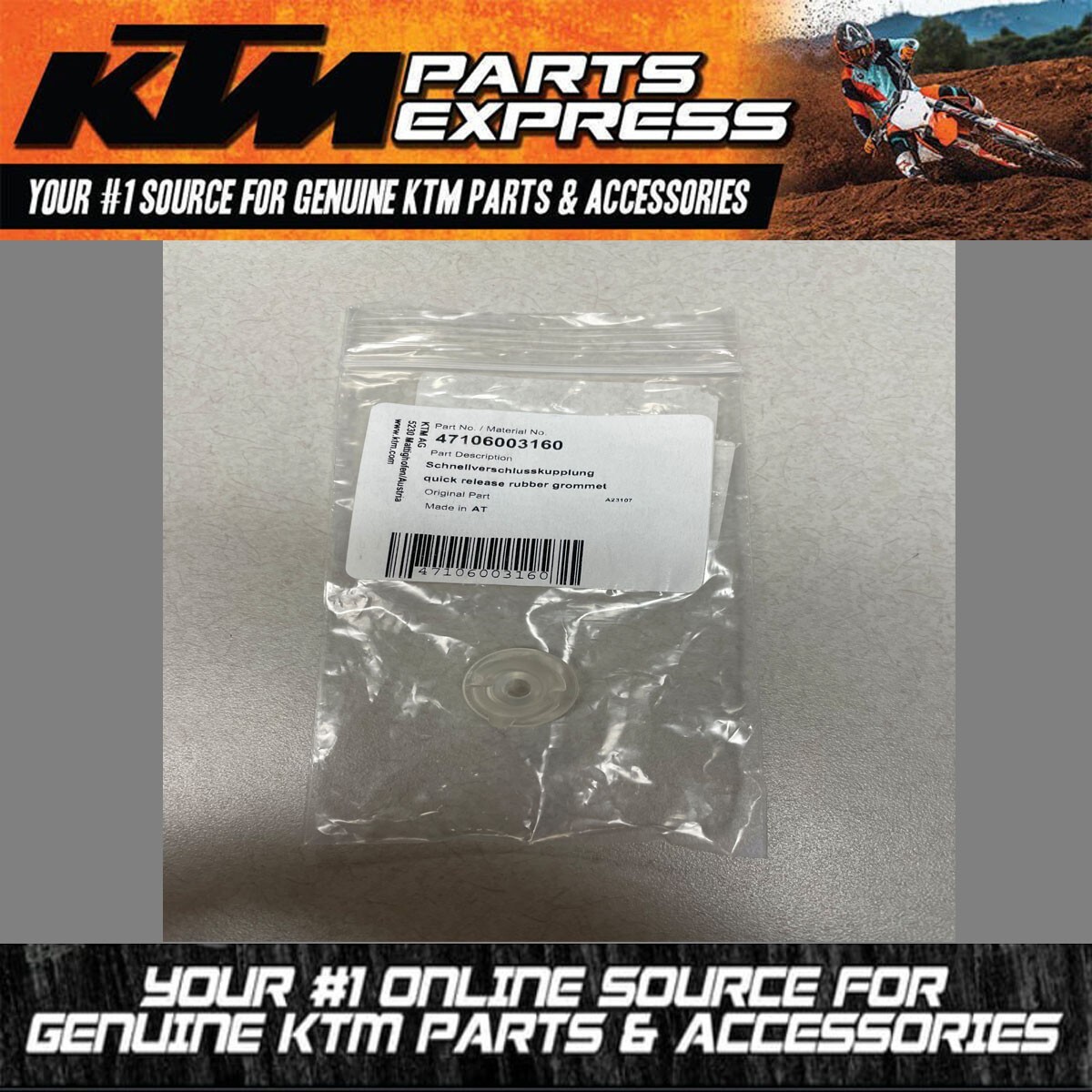 NEW OEM KTM GAS GAS QUICK RELEASE RUBBER GROMMET 150 250 350 450 500 ...