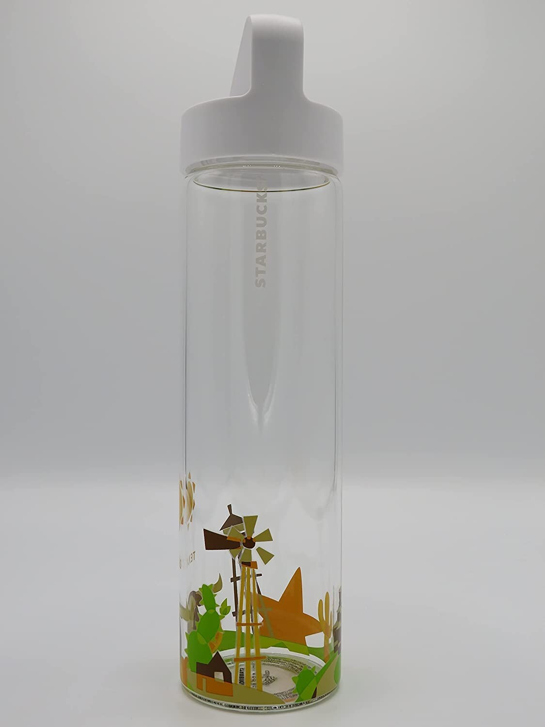 Starbucks 18.5OZ Glass Water Chug Bottle You are Here Collection TEXAS ...