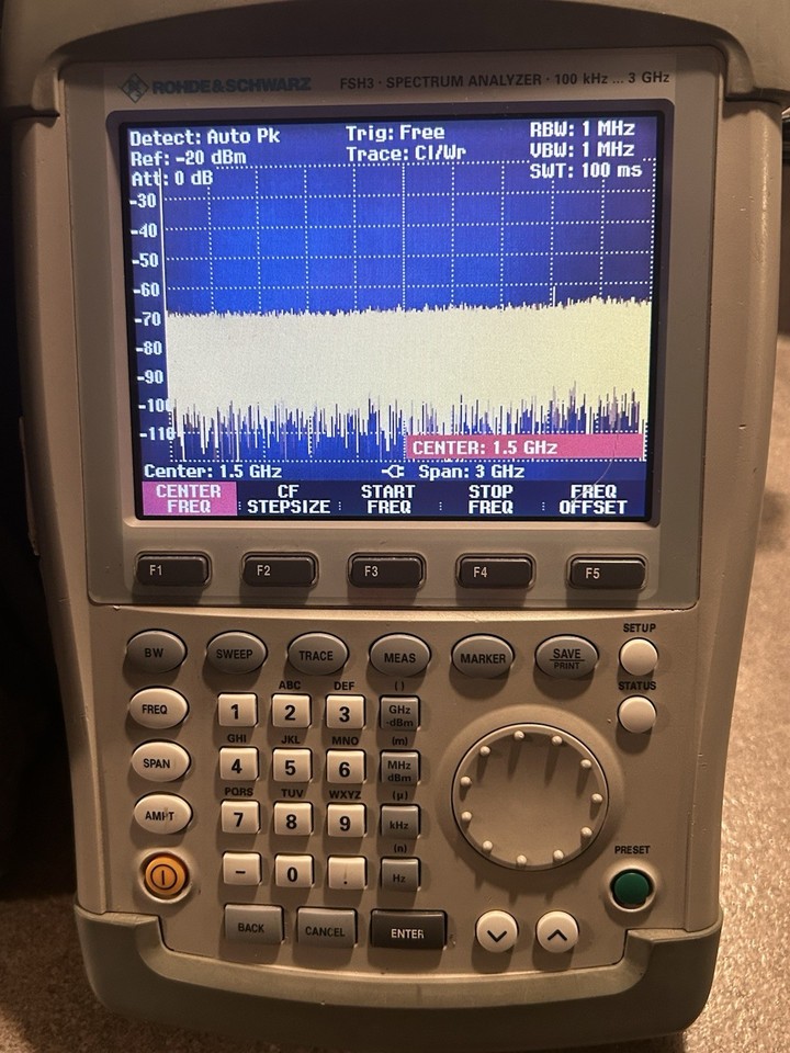 rohde schwarz spectrum analyzer FSH3 100kHz-3GHz with Distance To Fault ...