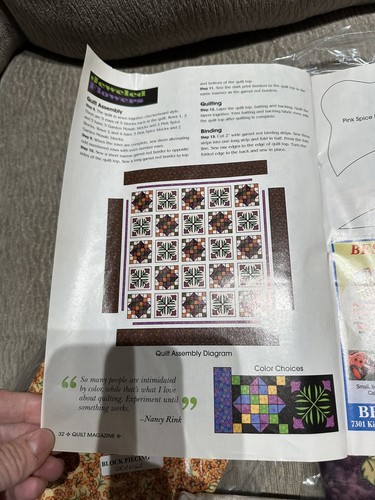 Jeweled Flowers Appliquéd Quilt Kit By Nancy Rink 74x74 | eBay