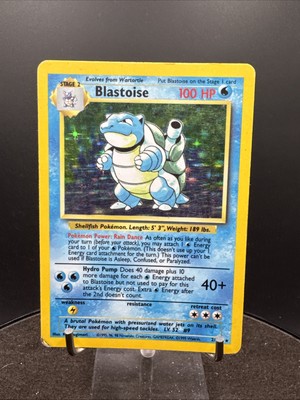 Pokémon TCG Blastoise Base Set 2/102 Holo Unlimited Holo Rare | eBay
