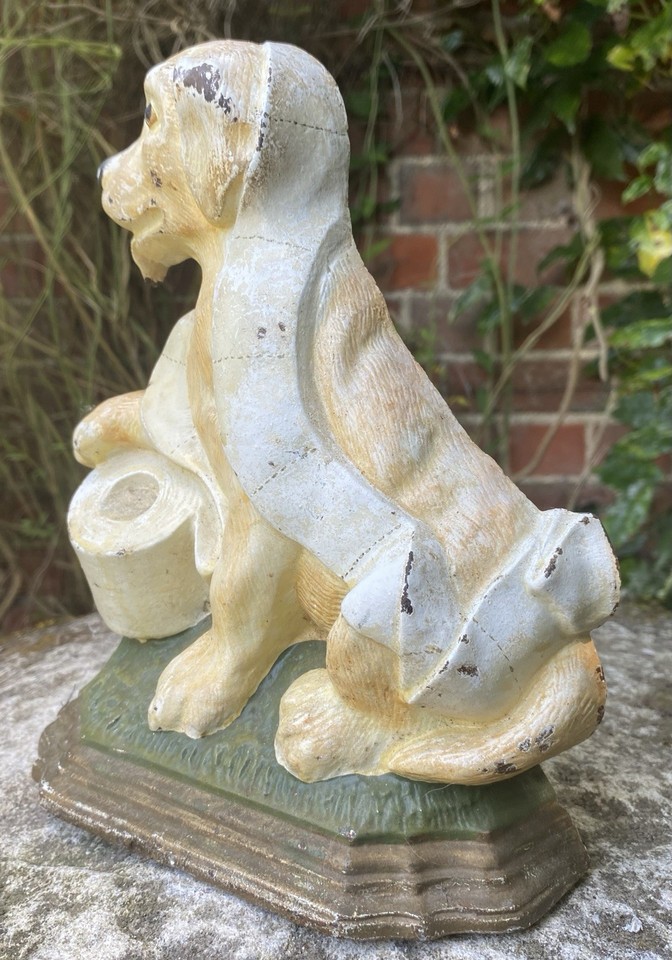 Vintage Old Cast Iron Andrex Labrador Puppy Door Stop Porter Interior ...