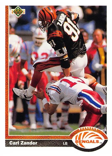 Carl Zander 1991 Upper Deck 223 Cincinnati Bengals Football Card | eBay