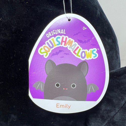 Squishmallow Emily the Bat 16" Halloween Squad Black Gray Plush 2021 ...