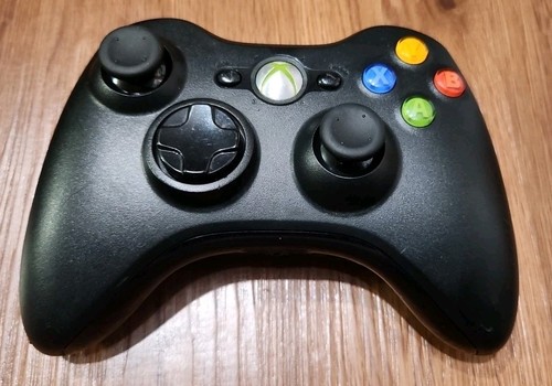 OEM Microsoft Xbox 360 Wireless Controller Black Clean With New Thumb Pads | eBay