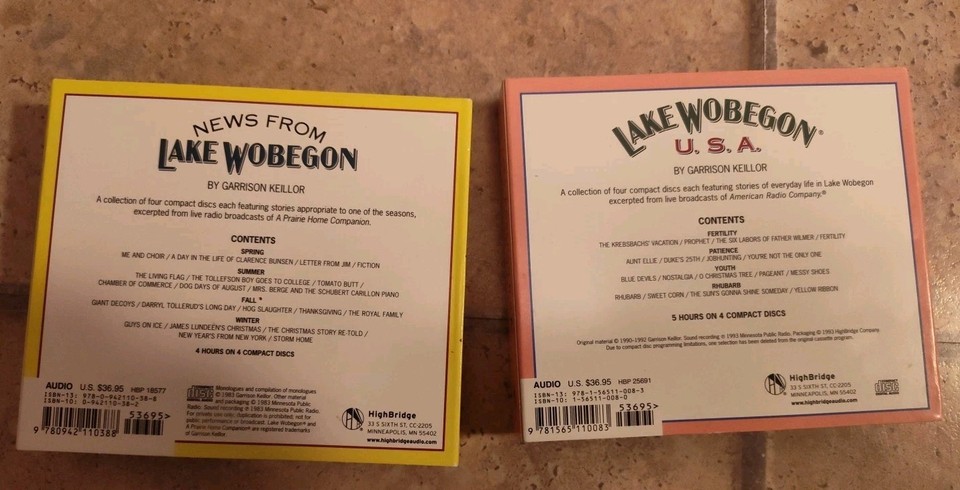 News From Lake Wobegon & USA Garrison Keillor 4-Disc CD Sets Prairie ...