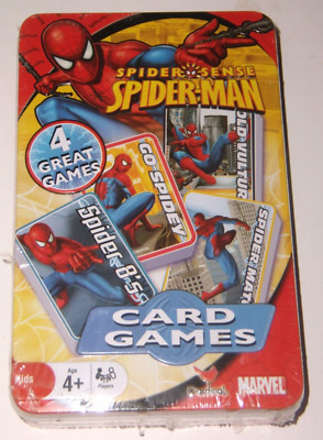 Spiderman Playing Card Games Tin Spider 8's Old Vulture Go Spidey Match ...