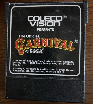 Carnival (Colecovision, 1982) Game Cart Only | eBay