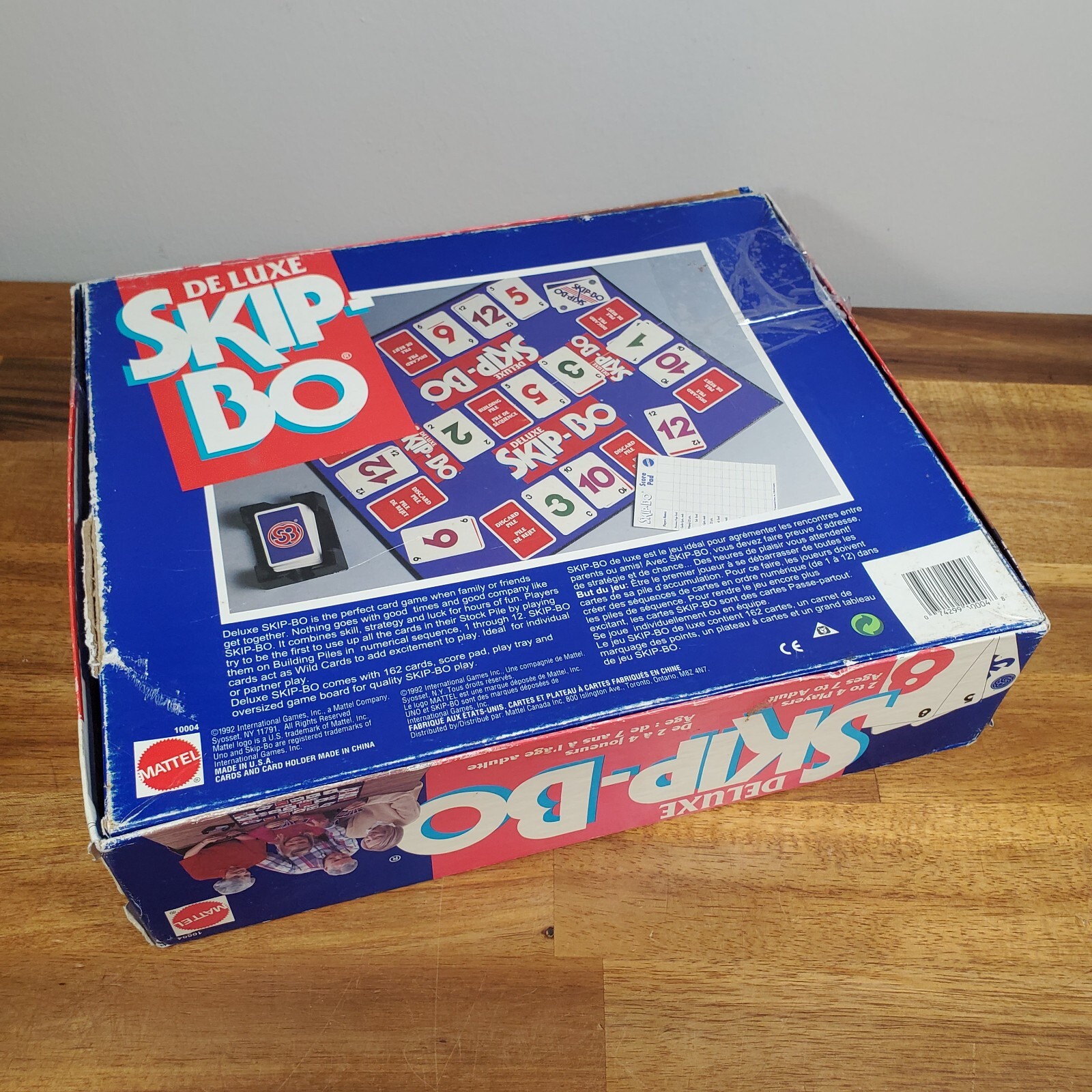 Deluxe Skip-Bo Card Game 1992 Mattel w/ 100% Complete Deck, Board ...