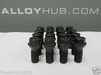 BRAND NEW MINI COOPER S HATCH R56,F56 BLACK COATED ALLOY WHEEL BOLTS ...