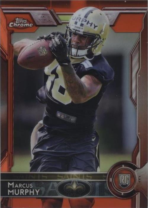 2015 Topps Chrome - Rookies Marcus Murphy #143 Orange Refractor (RC ...