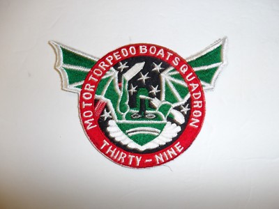 b2088 WW2 US Navy PT patch Patrol Motor Torpedo Boat Squadron Ron 39 ...