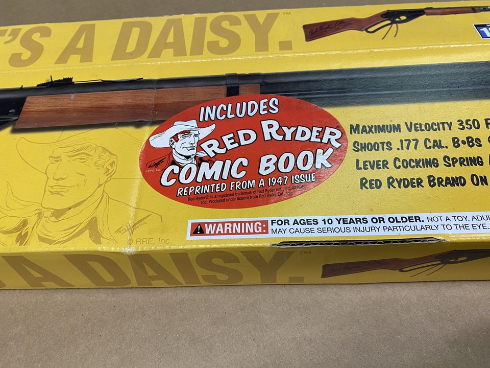 Vintage Daisy Red Ryder BB Gun Box Paper Work w/Red Ryder Comic Book | eBay