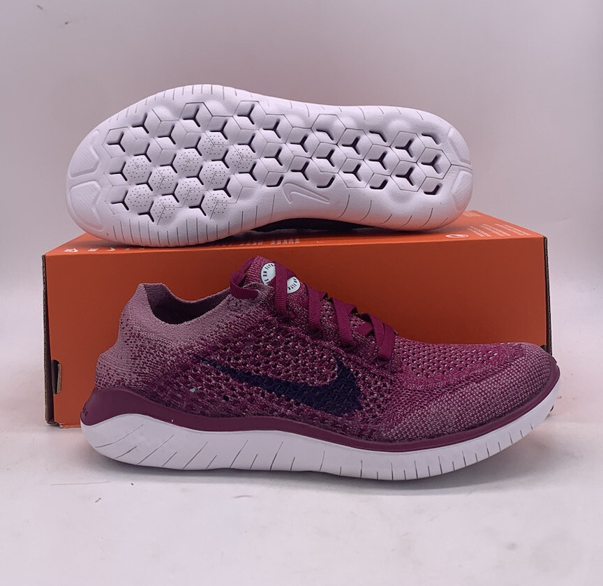 Nike Free RN Flyknit 2018 Raspberry Red Running Sneakers 942839-600 ...