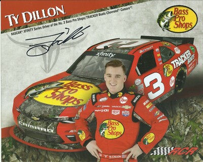Ty Dillon NASCAR Racing Original Autograph 8x10 Signed Hero Card | eBay