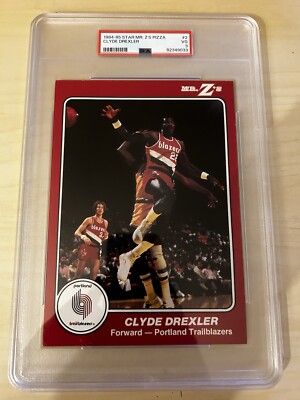 1984 Star Mr. Zs #2 Clyde Drexler Rookie Card RC PSA 3 Rare Low Pop ...