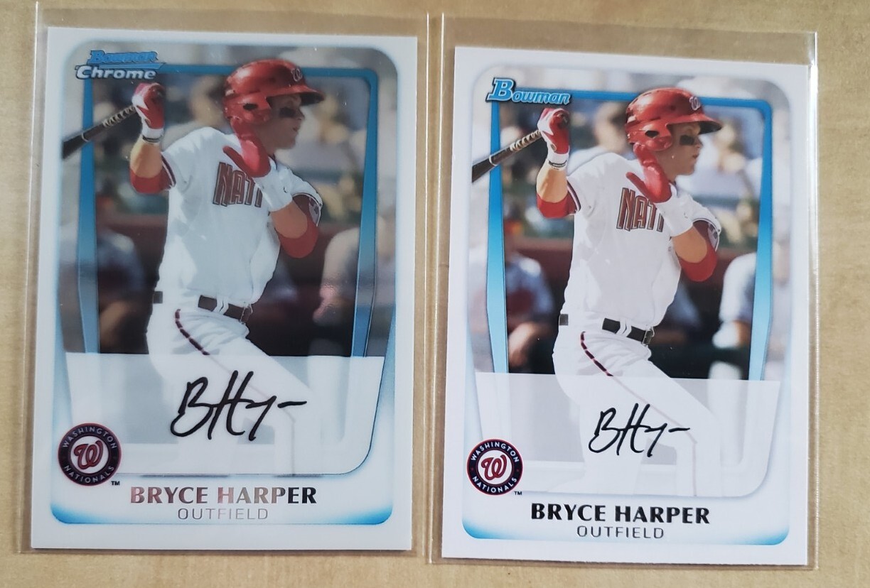 Bryce Harper 2011 Topps Bowman Chrome Prospects Rookie Card #BCP1 Hot ...