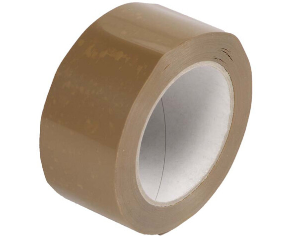 6/ 12 x Strong Brown Buff/Clear Parcel Packing Tape 48MM X 66M Box ...