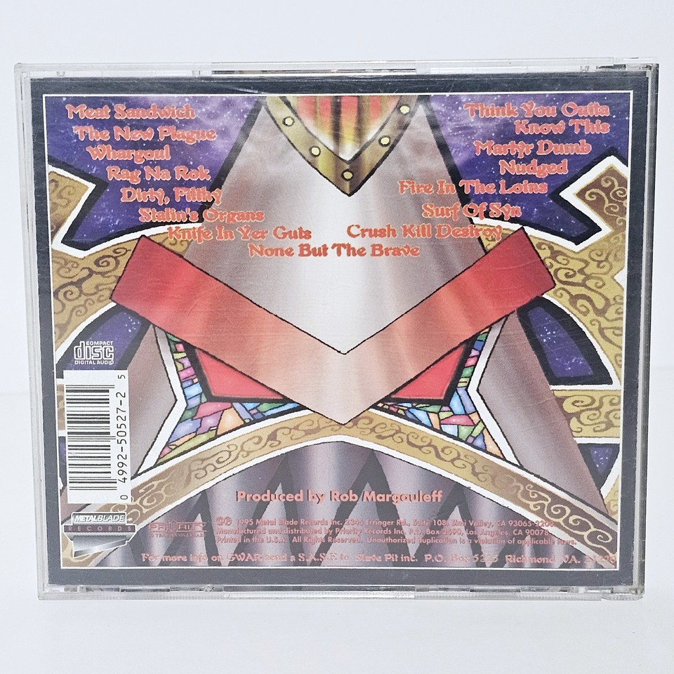 GWAR Ragnarok CD 1995 Metal Blade Rock Heavy Metal VG+ Disc P2 50527 ...
