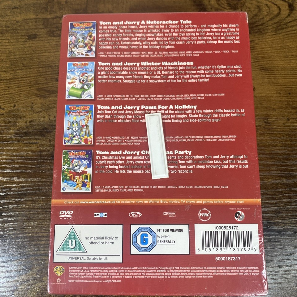 Tom And Jerry Brand New Sealed DVD Christmas Bumper Back Classic ...