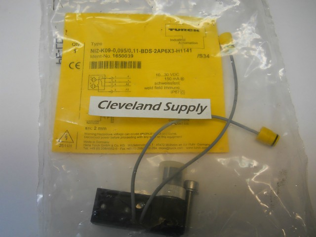 TURCK NI2-K09-0095/0 11-BDS-2AP6X3-H1141 PROXIMITY SENSOR P/N 1650039 ...