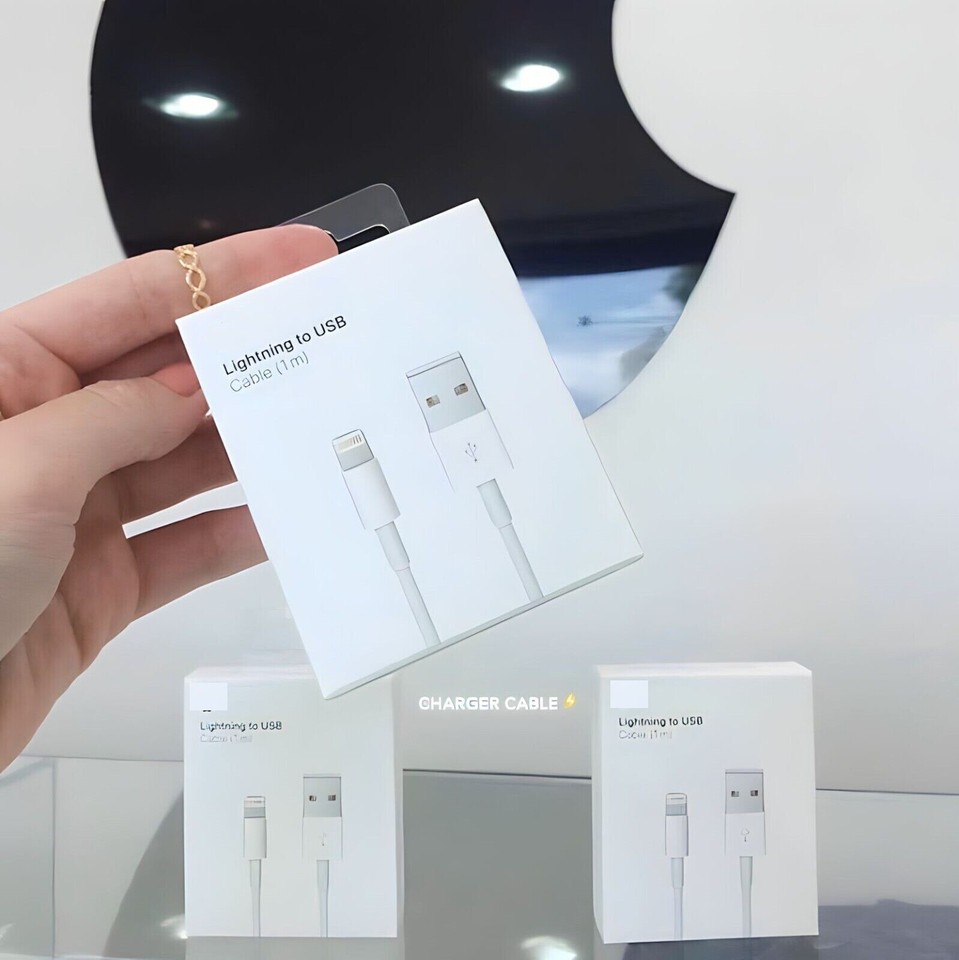 Genuine iPhone Charger Fast For Apple Cable USB Lead XS XR 11 12 14 13 ...