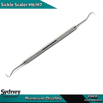 SICKLE SCALER H6-H7 DENTAL HAND TOOLS INSTRUMENTS ENDO DIAGNOSTIC ...