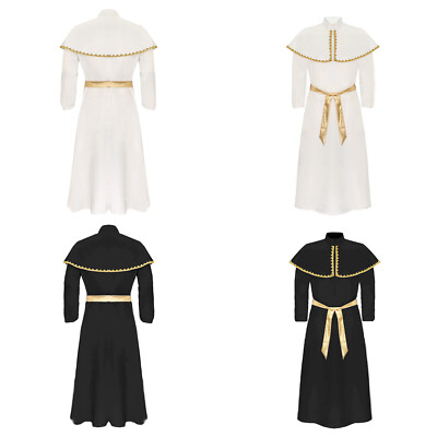 Men Pope Halloween Costume Pious Catholic Cardinal Bishop Pontiff ...