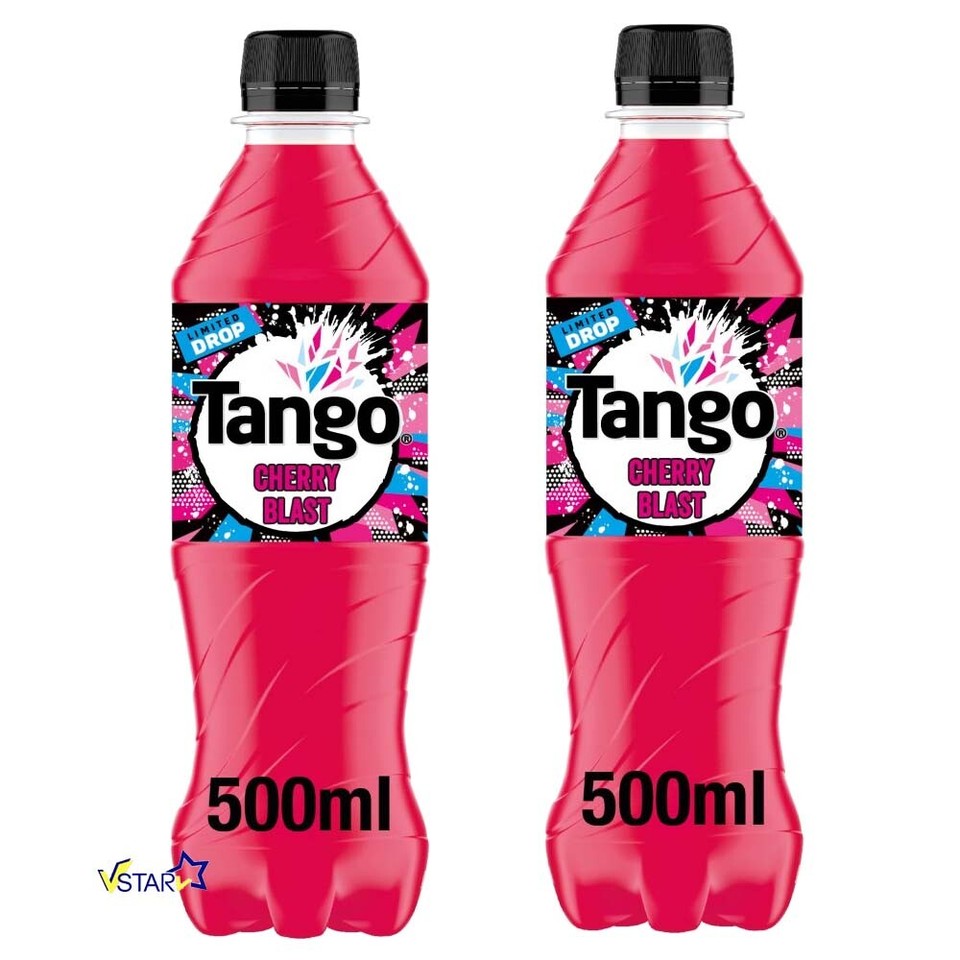 Tango Blast Cherry & Raspberry Bottle 500ml Perfect Summer Soft Drink ...