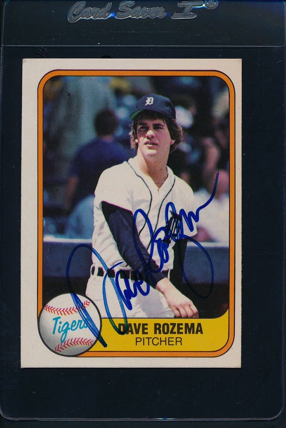 1981 Fleer #464 Dave Rozema Tigers Signed Auto *26111 | eBay