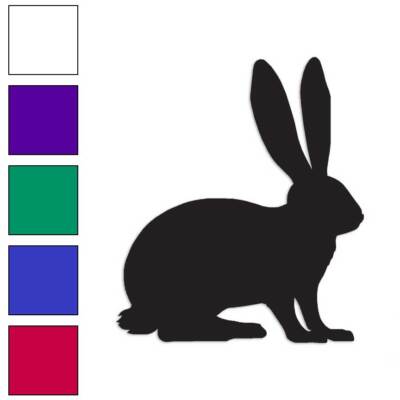 Bunny Rabbit, Vinyl Decal Sticker, Multiple Colors & Sizes #2846 | eBay