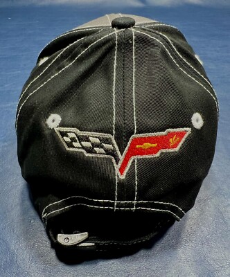 C6 CORVETTE BALL CAP, ADJUSTABLE STRAP, CORVETTE C6 FLAG ON BACK, BRAND ...