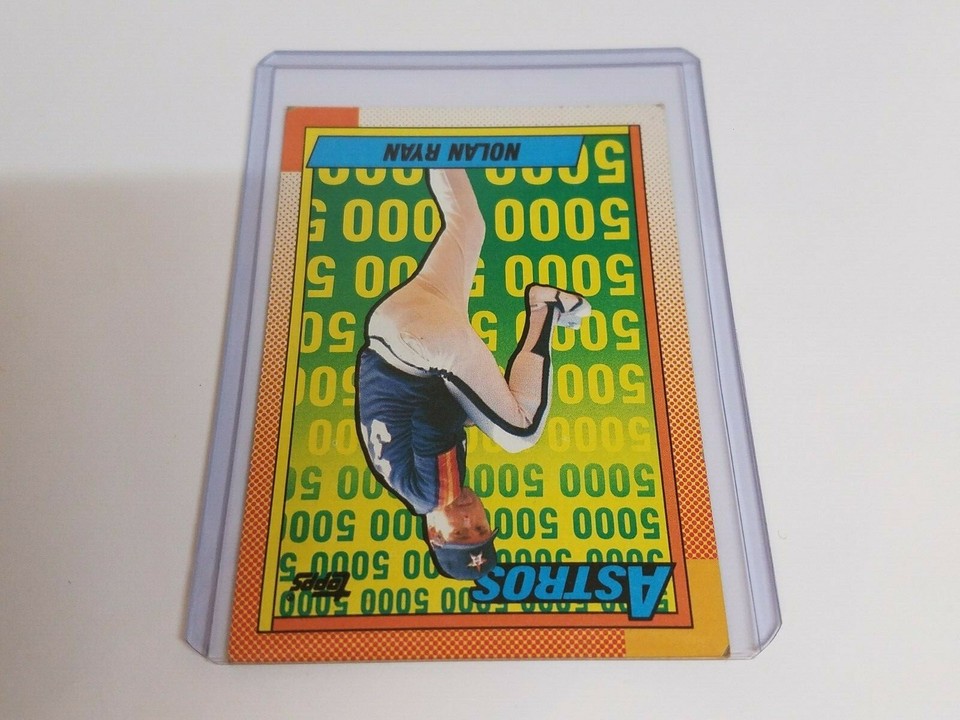 Rare Collectors Card 1990 Topps 5000 K's Astros Pitcher Nolan Ryan Card ...