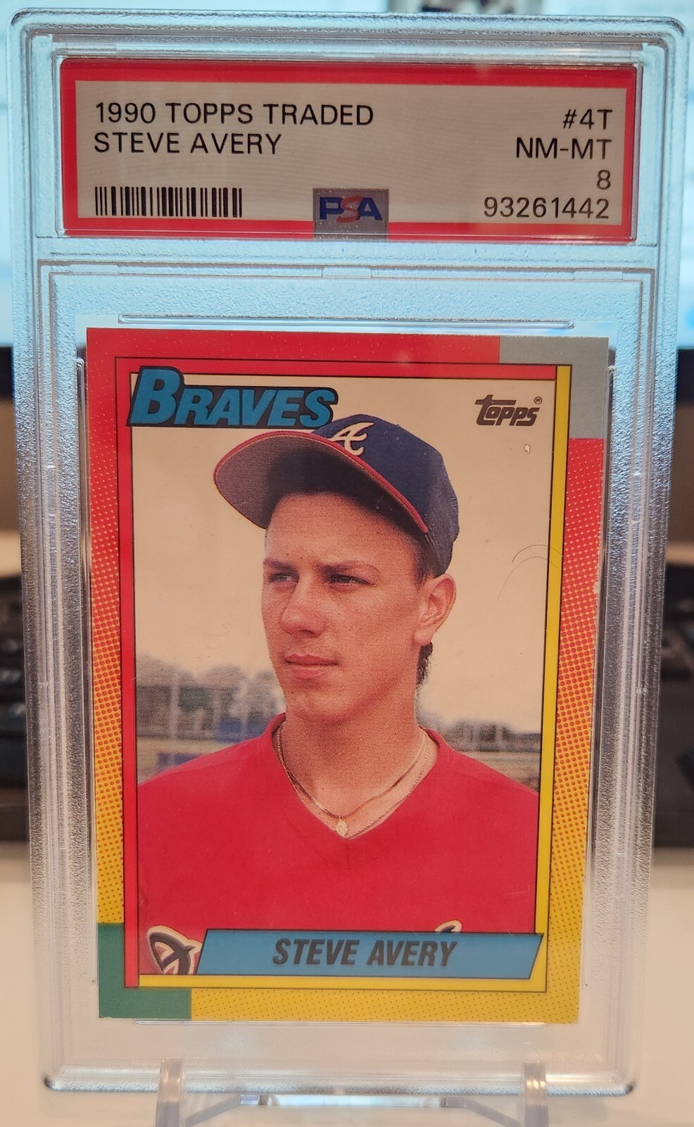 Steve Avery 1990 Topps Traded #4T (Rookie Card) - PSA 8 Atlanta Braves ...