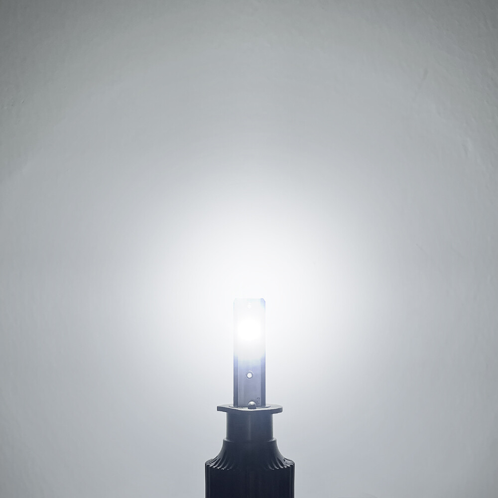 H1 LED Headlight Globe 6000K High Low Beam Driving Lamp 16000LM Bulb ...