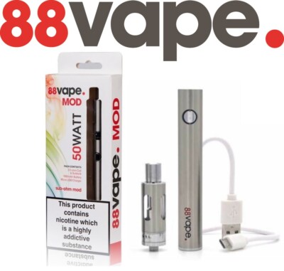 88 Vape Pen 30W & 50W Vaping Pod Sub Juice Ohm MOD E-Cigarette Starter ...