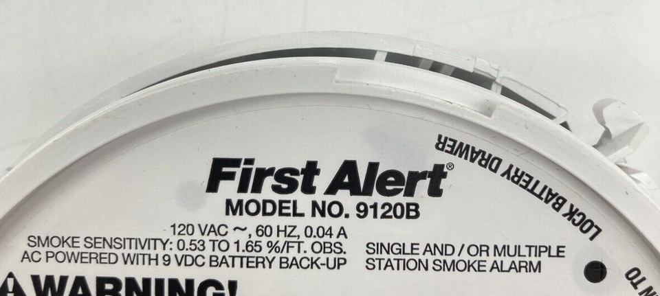 FIRST ALERT BRK 9120B Hardwired Smoke Alarm | eBay