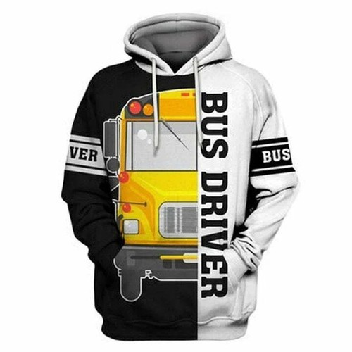 Bus Driver Apparel, School Bus Driver hoodie, School Bus Driver 3D ...