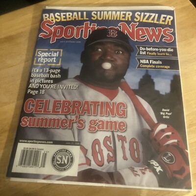 David Ortiz The Sporting News June 23 2006 Free Shipping | eBay